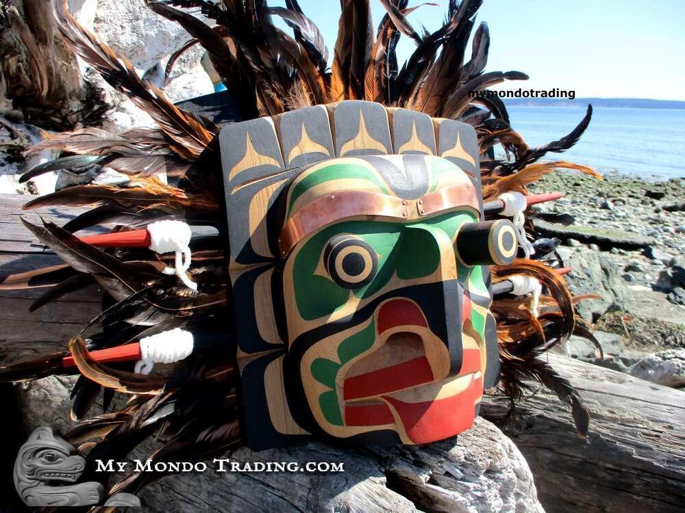 Earthquake (Kwe-Kwe) Mask by Chief Calvin Hunt • My Mondo Trading ...