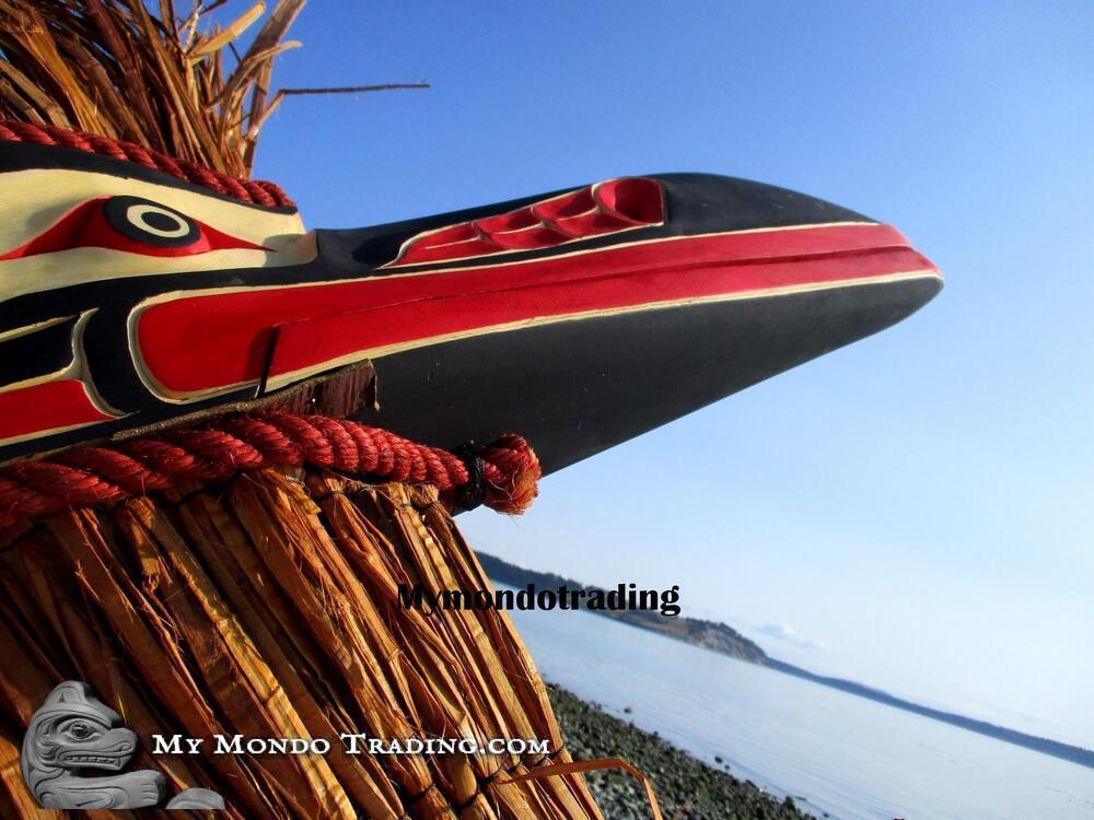 Large articulated Raven Mask, by Alfred Robertson - SOLD • My Mondo ...