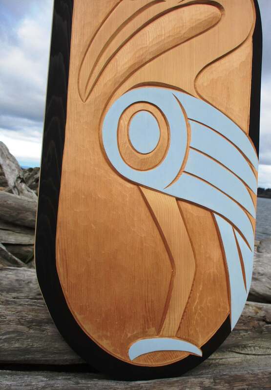 Blue Heron, yellow cedar, black rim by Bear (Doug) Horne - SOLD • My ...