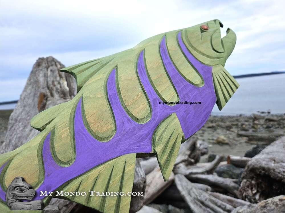 Chum Salmon, new design by Nootka artist Brian Bob - SOLD • My Mondo ...