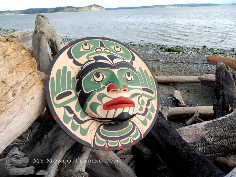 24" MOON Mask by Calvin Hunt - SOLD • My Mondo Trading • First Nations ...