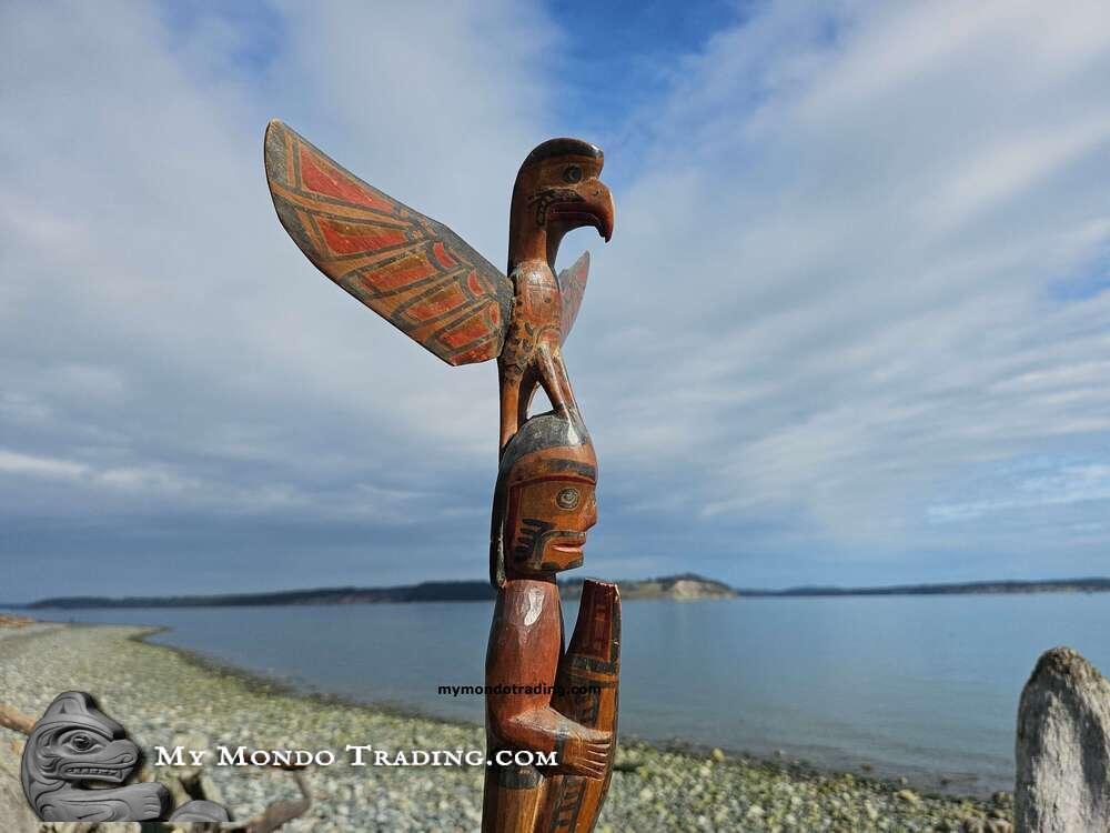 A piece of History: Model Totem Pole by Charlie James (1875-1938 ...