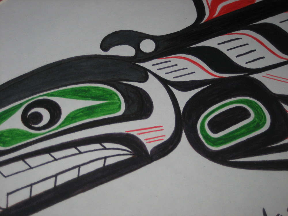 Hand colored Print by Chief Tony Hunt • My Mondo Trading • First ...