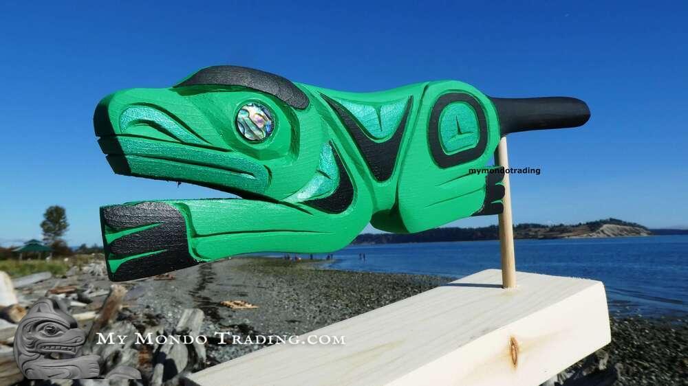 Frog, ceremonial dance Rattle by Sarah Daniels/Robertson, Kwakiutl art ...