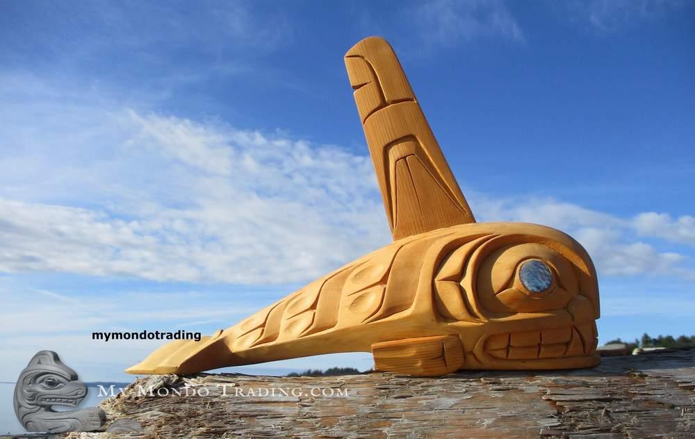 Haida killer whale dance rattle by late artist Darrel LeBlanc • My ...