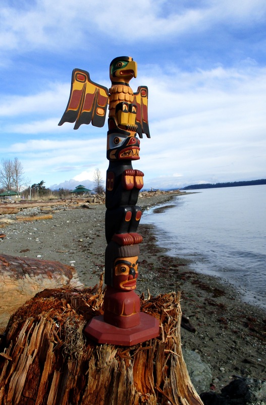 Large Totem Pole by Ernie Henderson • My Mondo Trading • First Nations ...