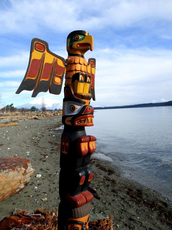 Large Totem Pole by Ernie Henderson • My Mondo Trading • First Nations ...