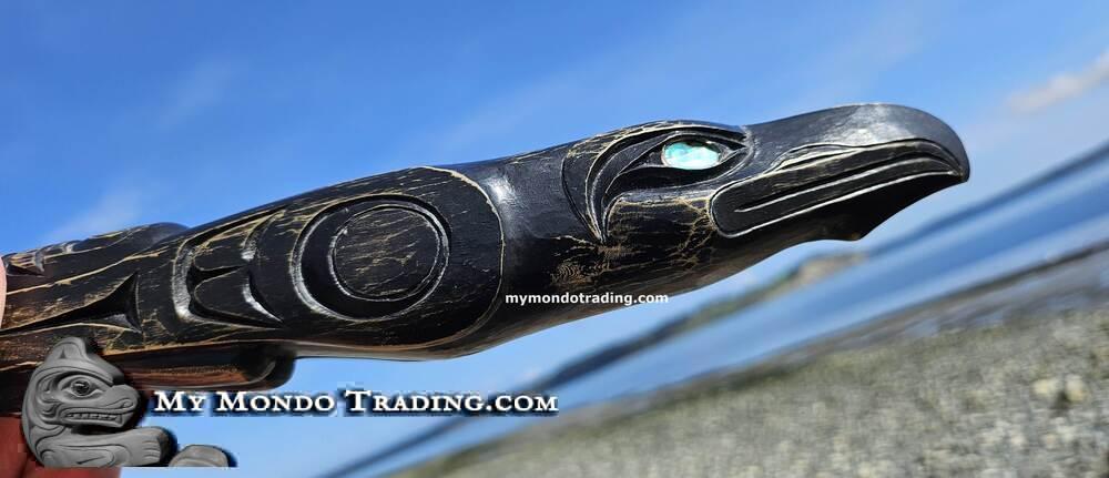 Ceremonial Bentwood Box Dance Rattle with Raven, masterpiece by Dr ...