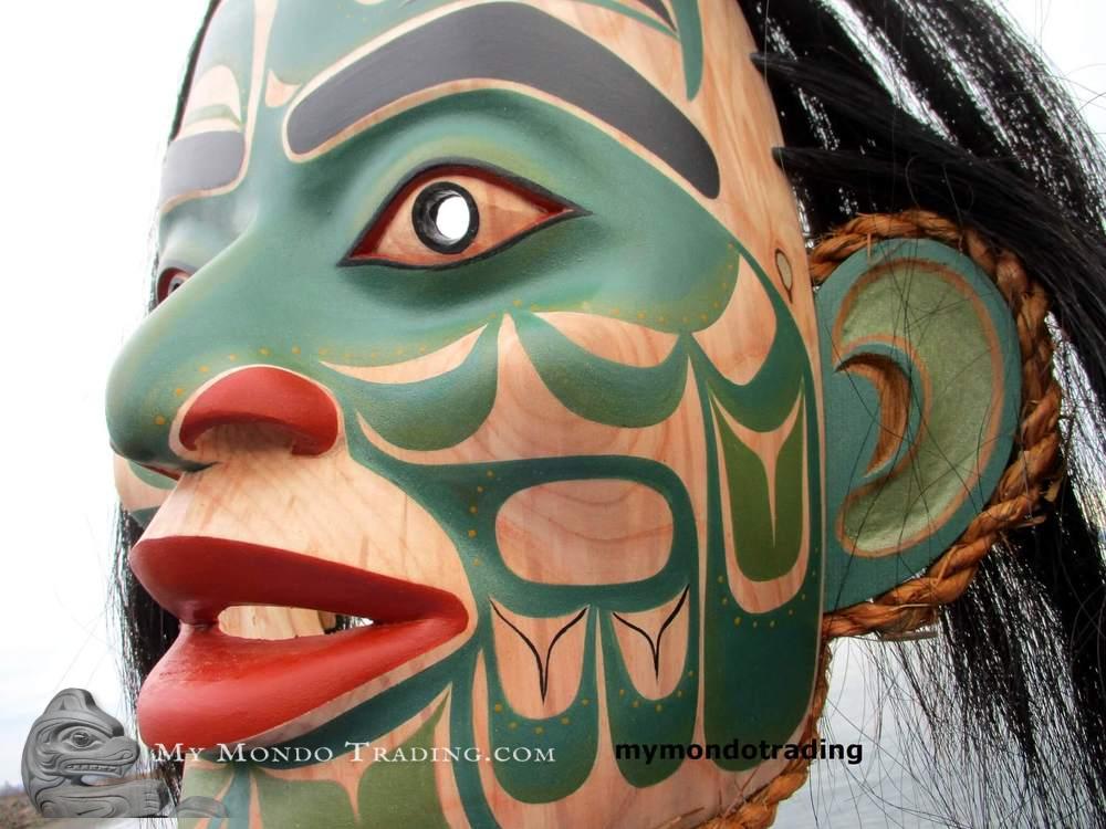 Tlingit Young Noble Woman, Eagle clan Mask by Janice Morin • My Mondo ...