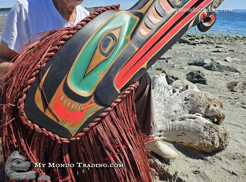6.4 foot large Hamatsa Hawk-Hawk Mask by Mervyn Child • My Mondo ...