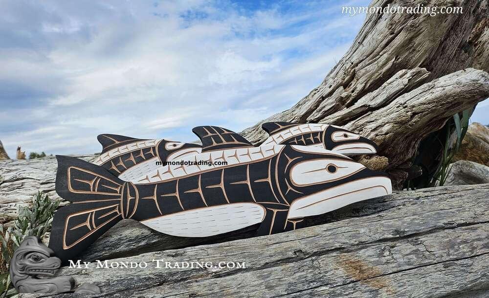 Mother Dolphin and two babies, by Neil Baker - SOLD • My Mondo Trading ...