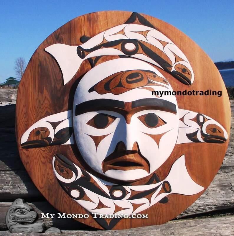 Spring Salmon Moon, by Tim Paul - SOLD • My Mondo Trading • Native Art ...