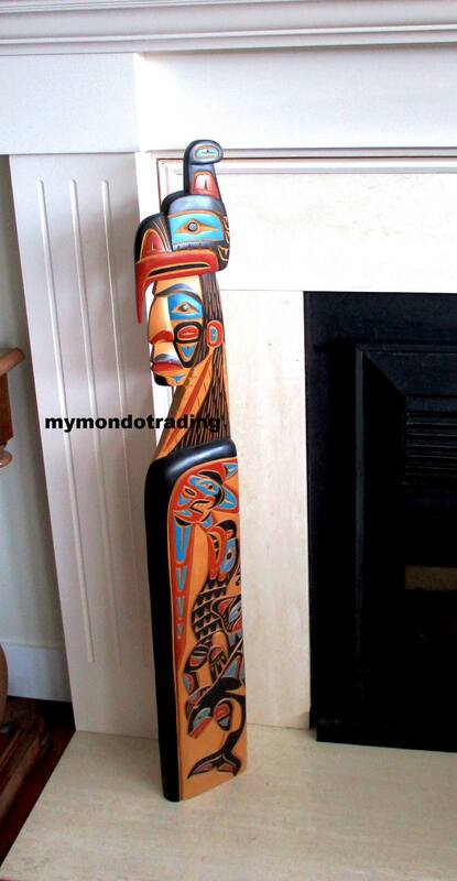 42" Thunderbird Warrior, cedar art by Paul Joseph • My Mondo Trading ...