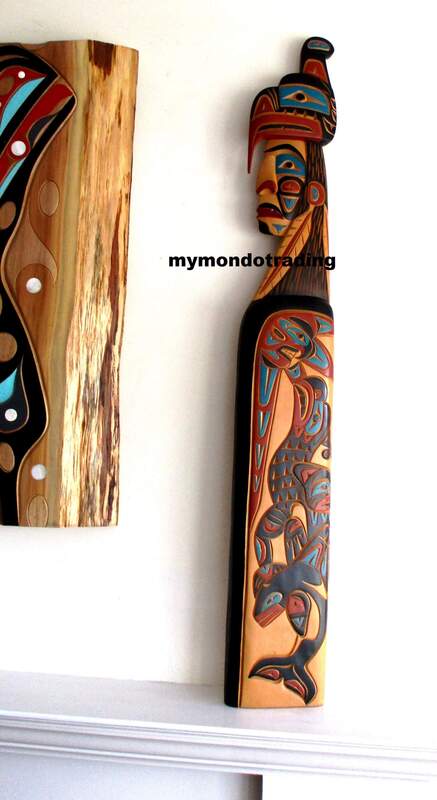 42" Thunderbird Warrior, cedar art by Paul Joseph • My Mondo Trading ...