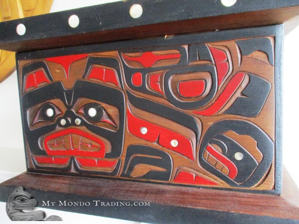 Gorgeous lidded Beaver Box by late Sampson Robertson • My Mondo Trading ...