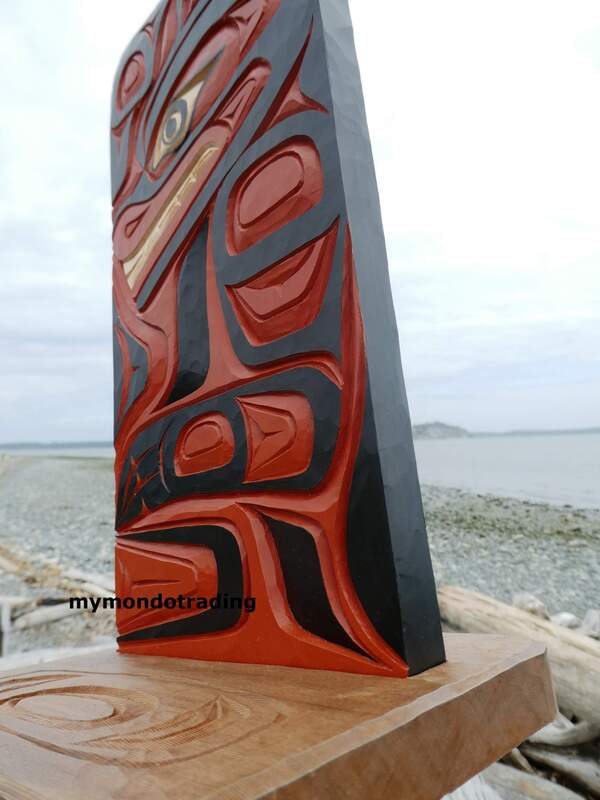 Black Bear Abstract, red cedar, new design by Shane Flood Baker - SOLD ...