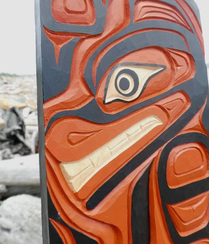 Black Bear Abstract, red cedar, new design by Shane Flood Baker - SOLD ...