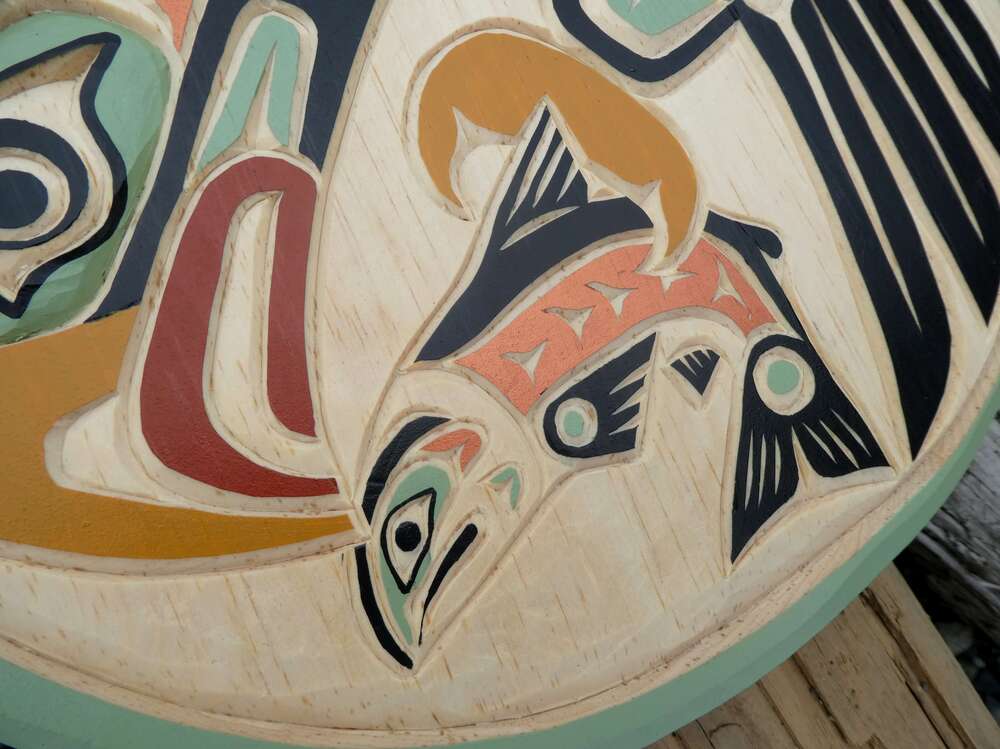 Eagle and Trout, hand carved by Shane Flood Baker - SOLD • My Mondo ...