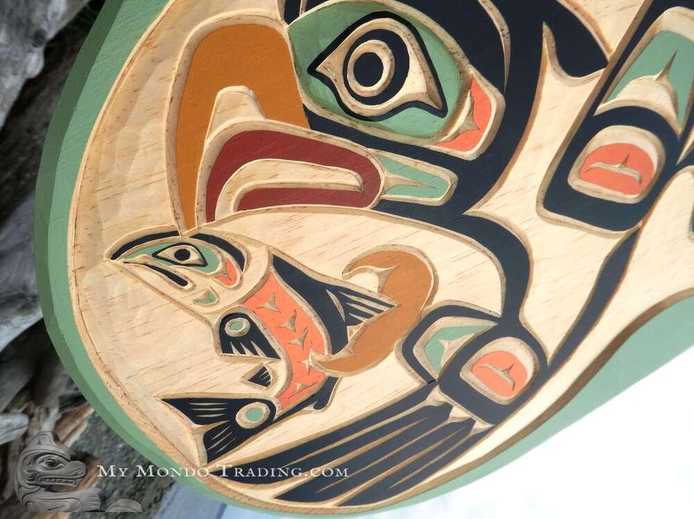 Eagle and Trout, hand carved by Shane Flood Baker - SOLD • My Mondo ...