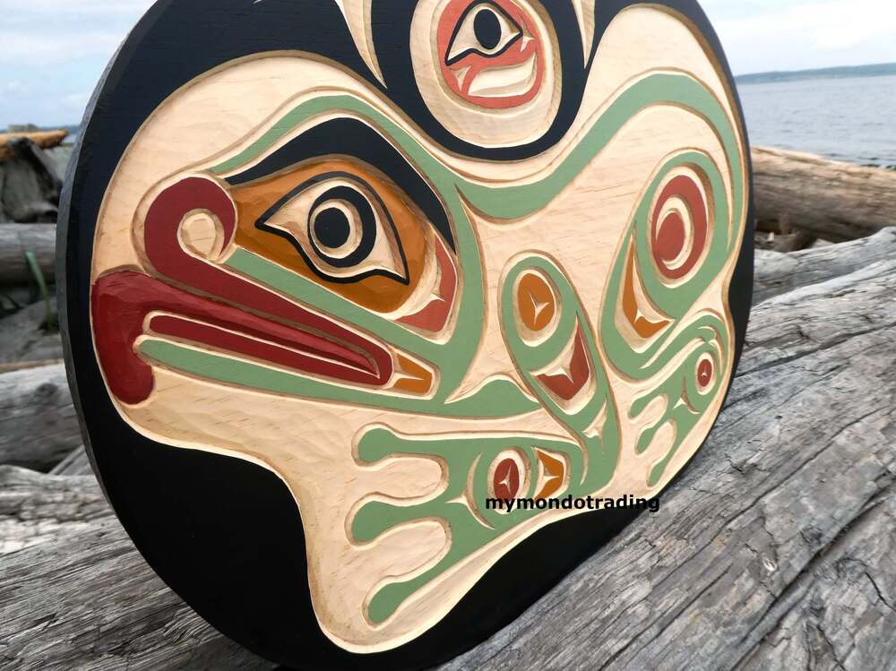 Frog with Frog egg, beautiful carving by Shane Flood Baker - SOLD • My ...