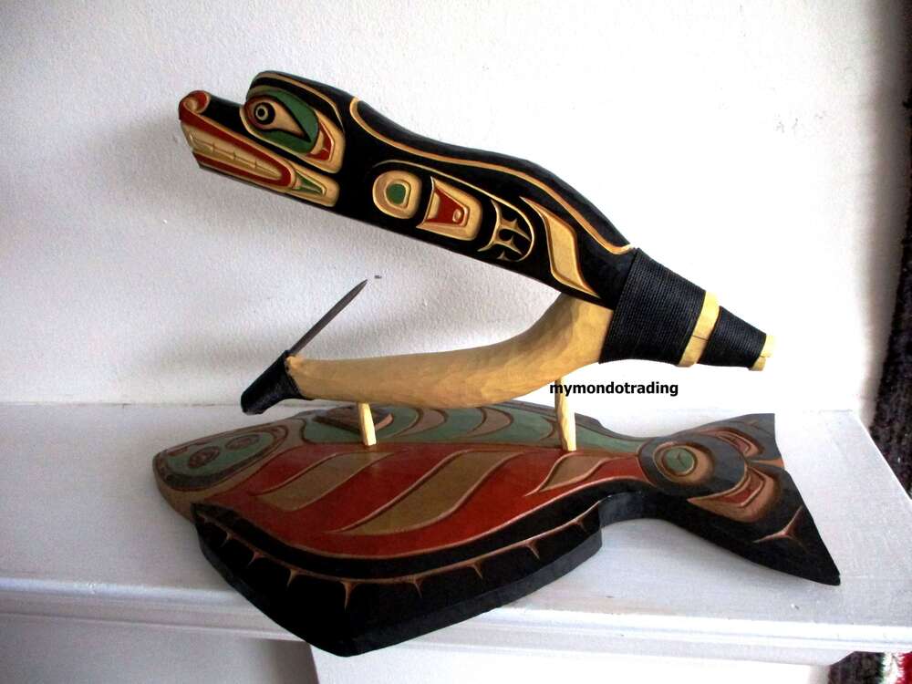 Rare Halibut Hook, Sea Lion, by Shane Flood Baker - SOLD • My Mondo ...