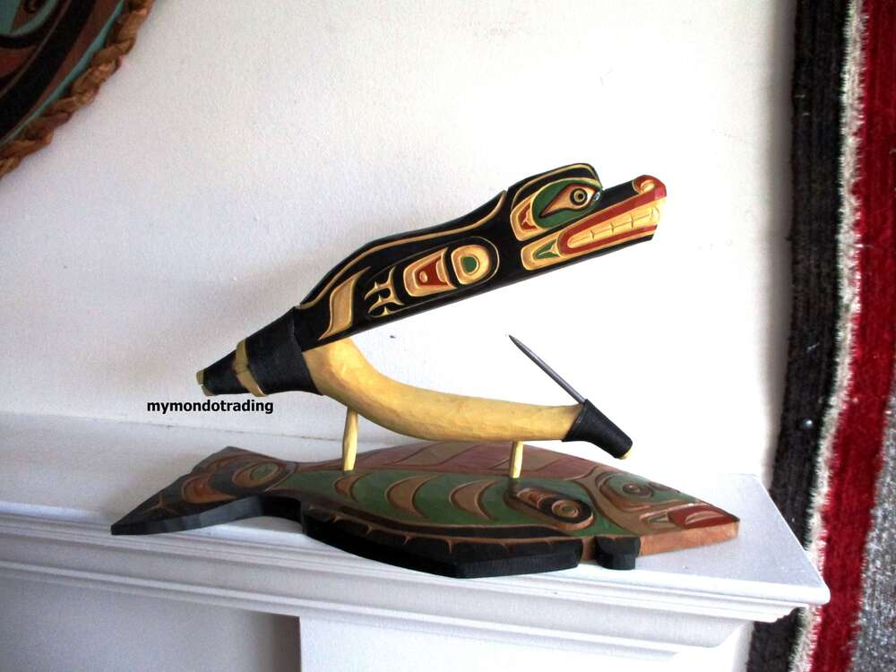 Rare Halibut Hook, Sea Lion, by Shane Flood Baker - SOLD • My Mondo ...