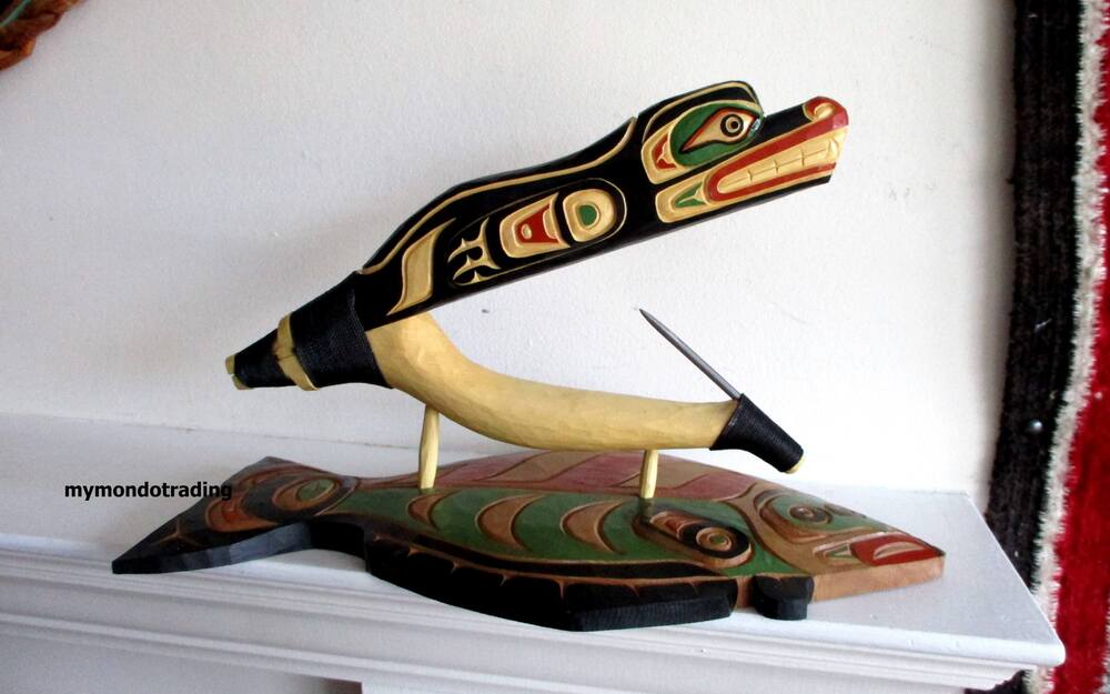 Rare Halibut Hook, Sea Lion, by Shane Flood Baker - SOLD • My Mondo ...