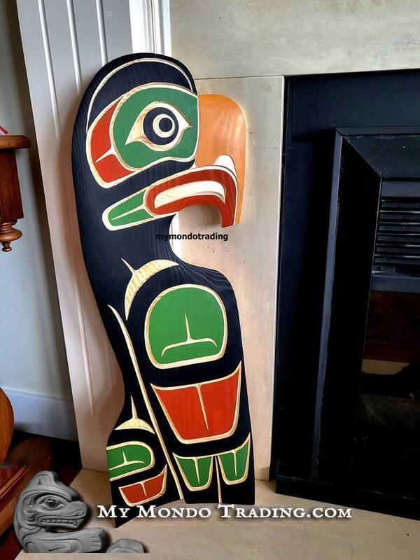 High quality carving, 33" Eagle, authentic Indigenous art by Shane ...