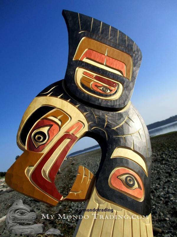 Large landing Eagle by Shane Flood Baker • My Mondo Trading • Native ...