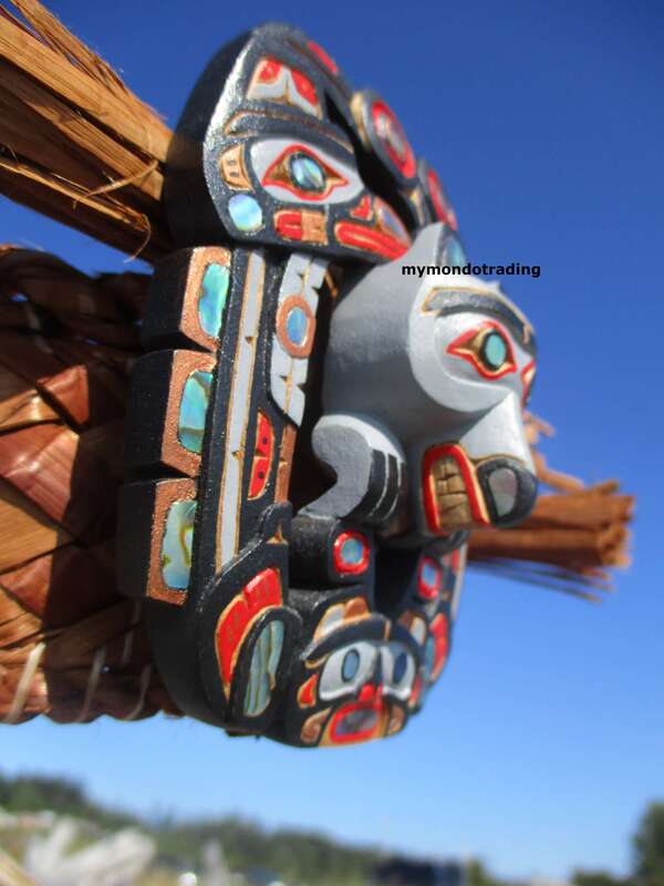 Sisiutl, Wolf Frontlet / cedar dance headdress by Silas Coon - SOLD ...