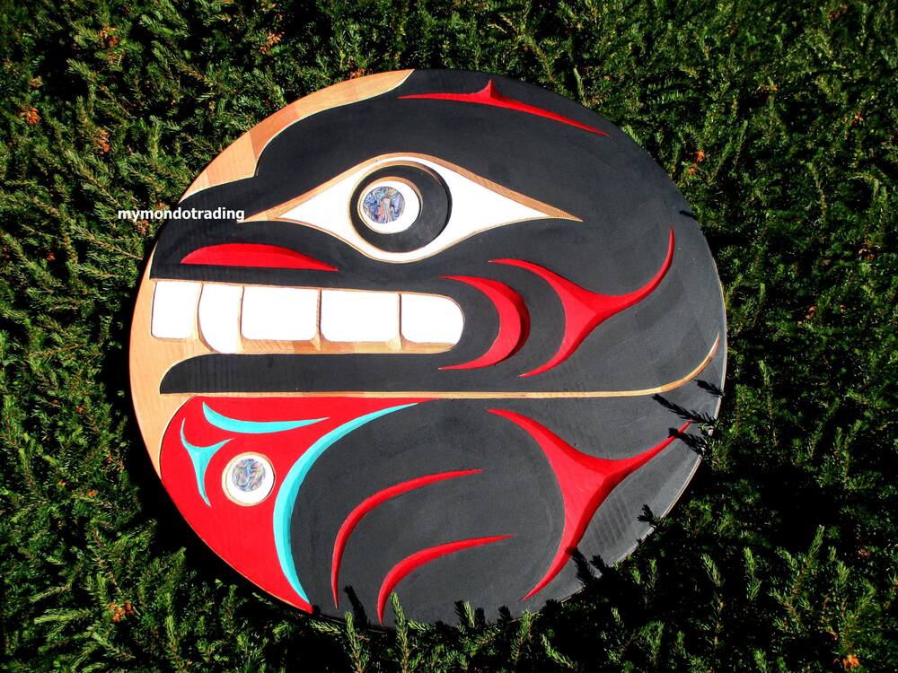 Bear caught Salmon, by Chief Terry Horne • My Mondo Trading • Native ...