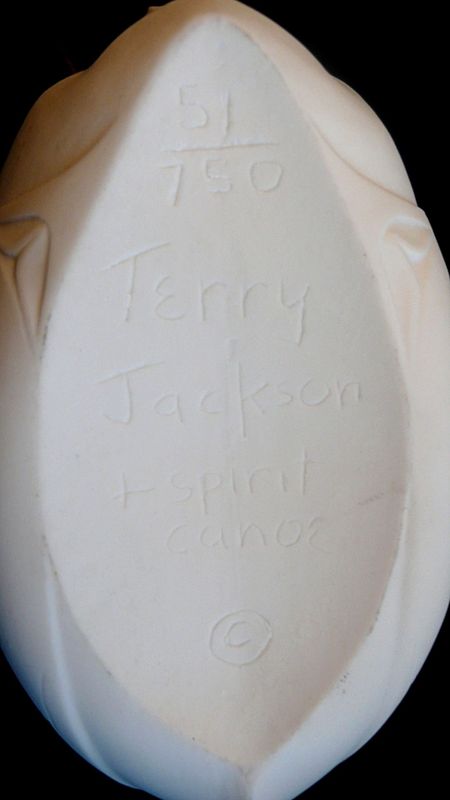 White Porcelain Spirit Canoe by Terry Jackson • My Mondo Trading ...