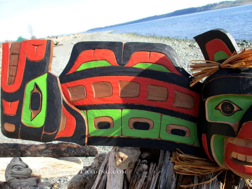 Sisiutl (Sea Serpent) 44" large mask by Tim Alfred • My Mondo Trading ...