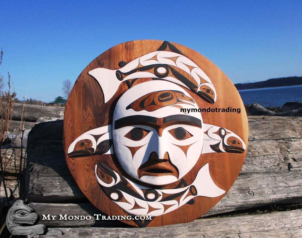 Spring Salmon Moon, by Tim Paul - SOLD • My Mondo Trading • Native Art ...