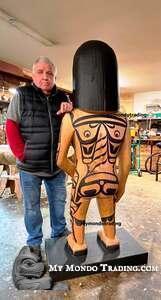 6ft. Shaming Figure by Calvin Hunt - SOLD • My Mondo Trading • Native ...